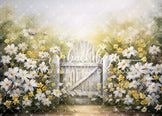 Spring Garden Gate – r2backdrops