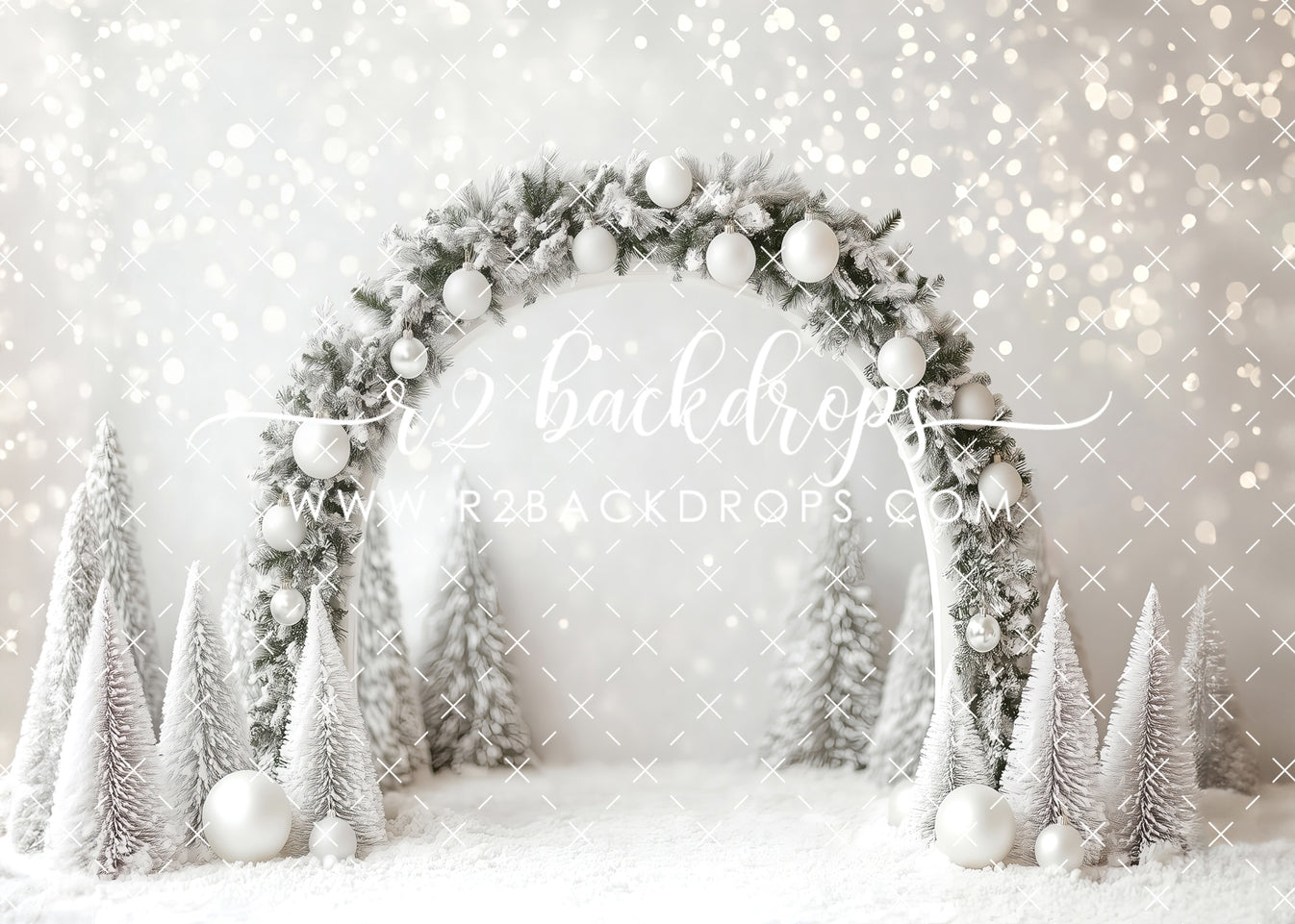 Snowy Winter Arch – r2backdrops