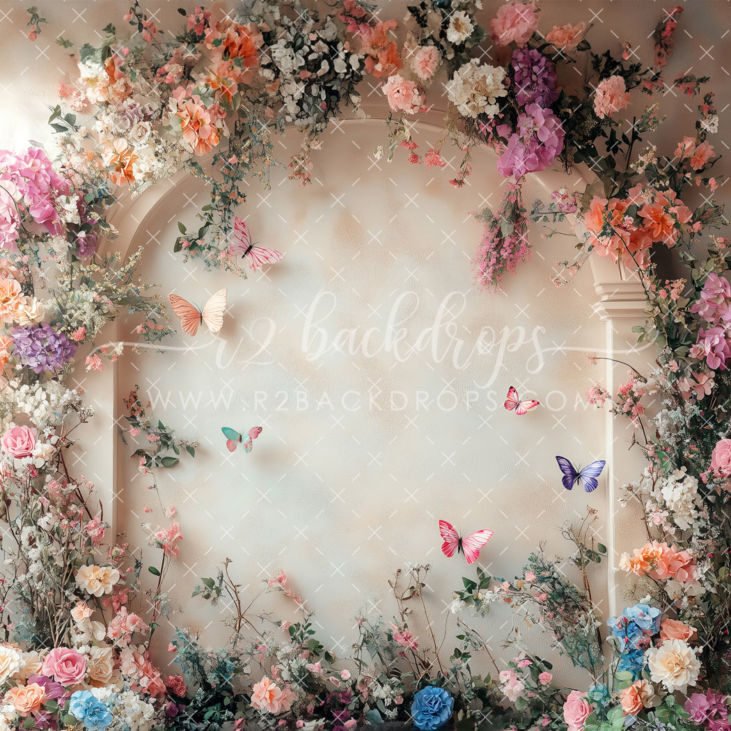 Floral Butterfly Arch – r2backdrops