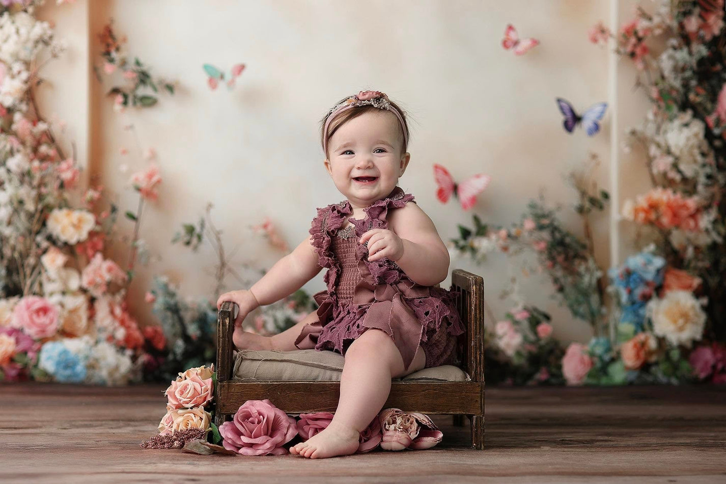 Floral Butterfly Arch – r2backdrops