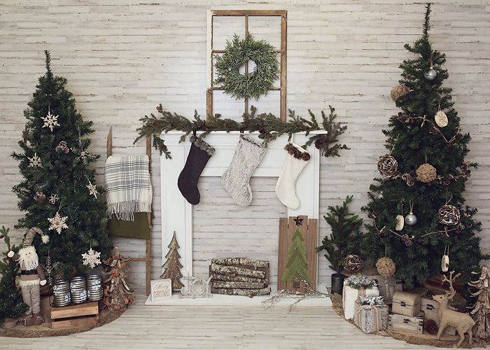 rustic christmas computer wallpaper